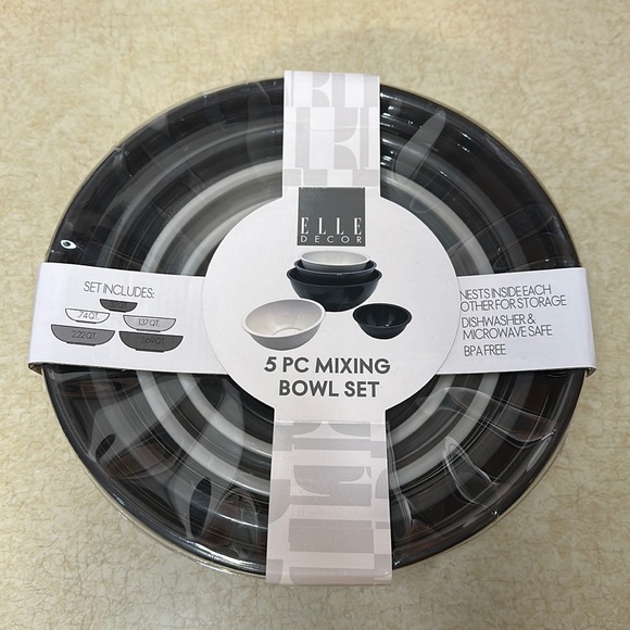 Elle Decor | Kitchen | Elle Decor 5 Pc Mixing Bowl Set | Poshmark